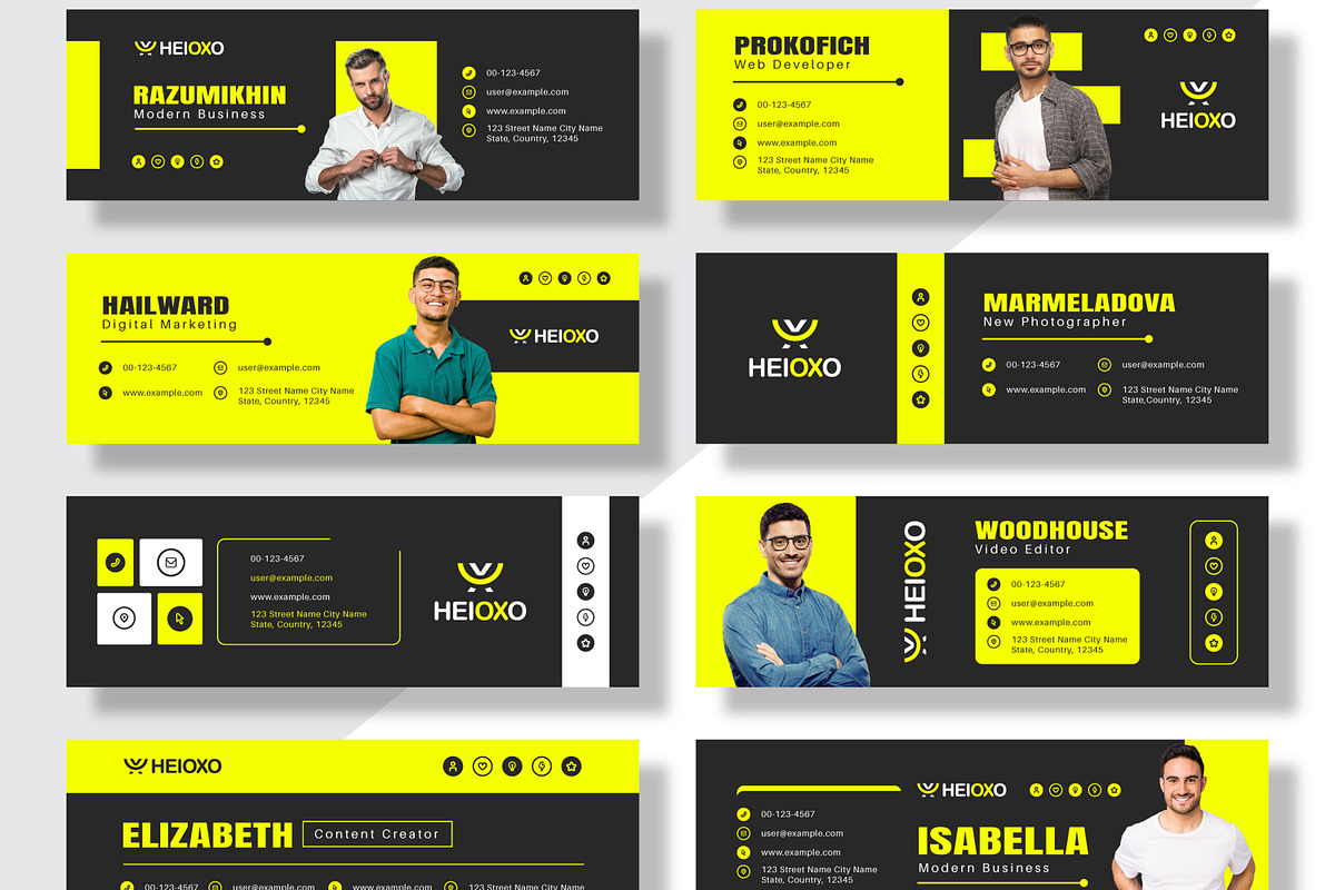 Email Signature UI UX Design Layout | Creative Market