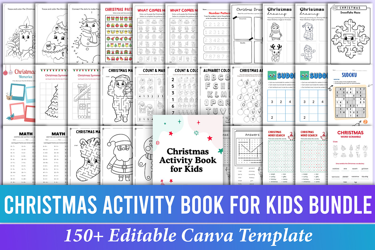 Mega Kids Activity Book Bundle Canva