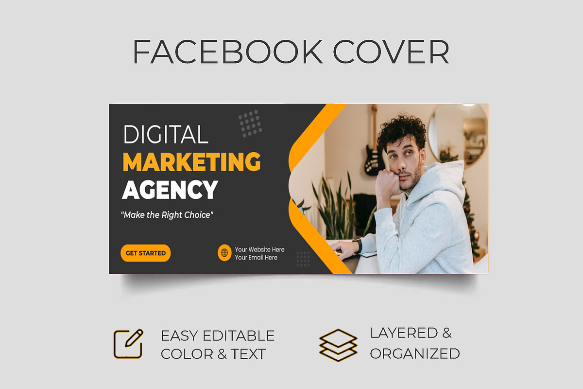 Marketing Agency Facebook Cover, a Social Media Template by ...