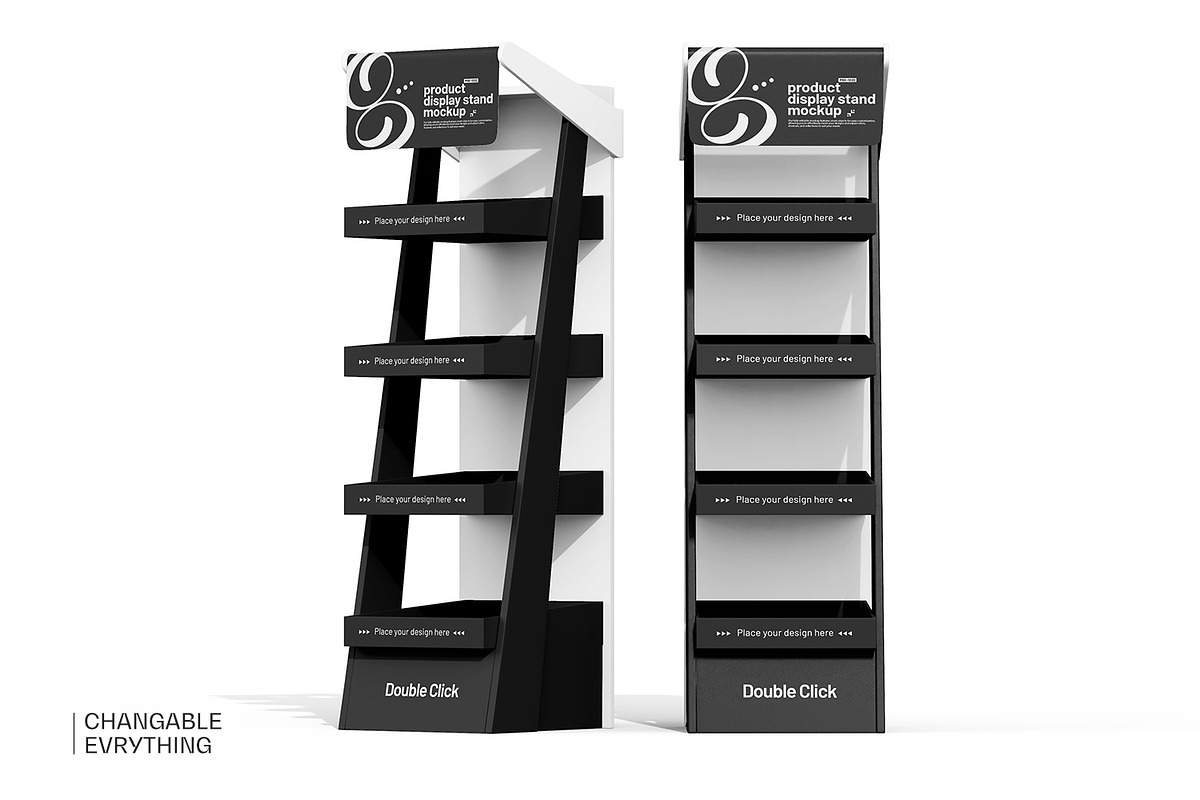 Advertising POS Display Rack Mockup, an Advertising Mockup by Ram ...