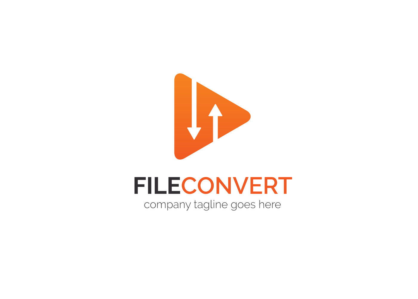 File Convert Logo, a Branding & Logo Template by XpertgraphicD