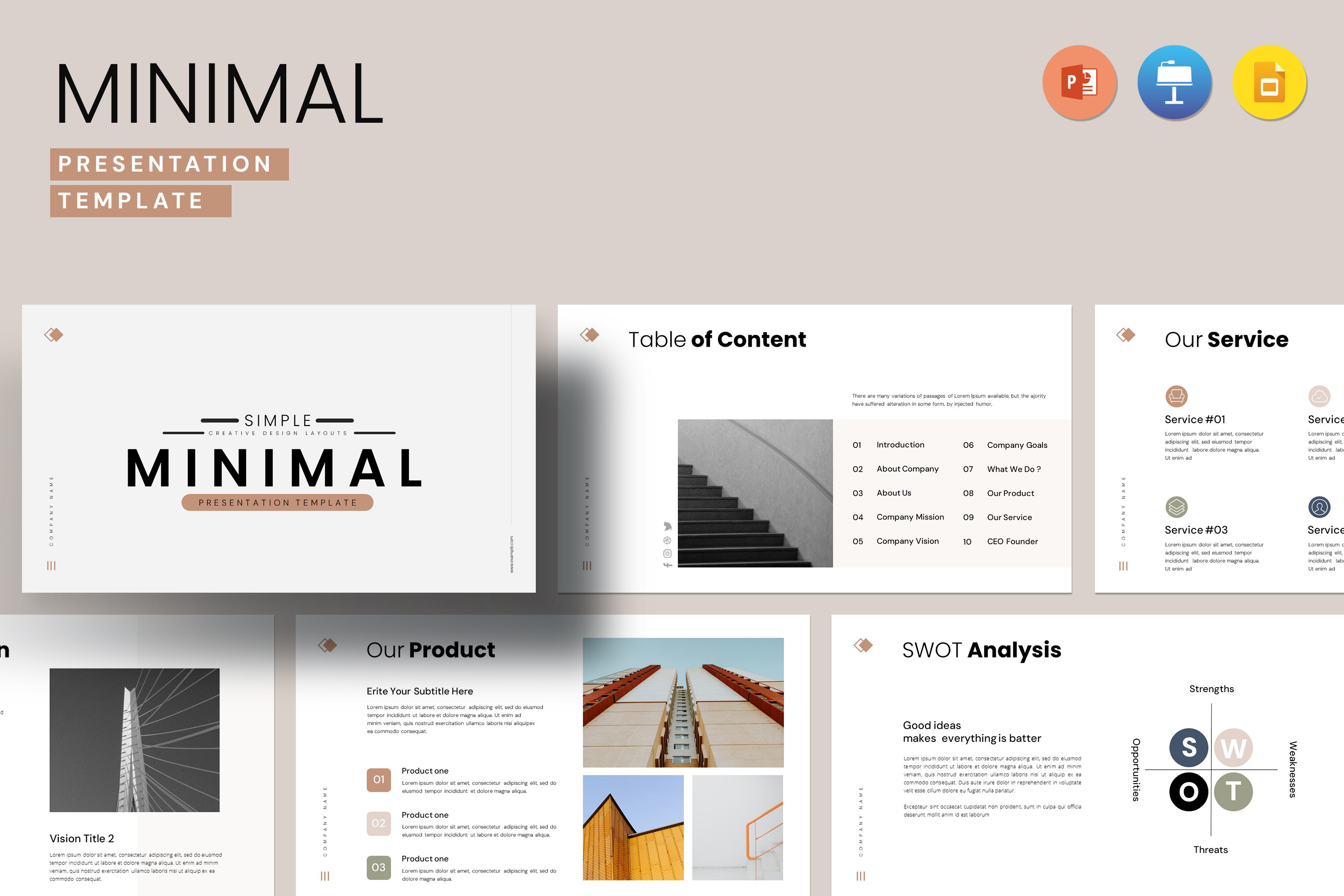 Sample Minimal Presentation Template, a Presentation Template by ...