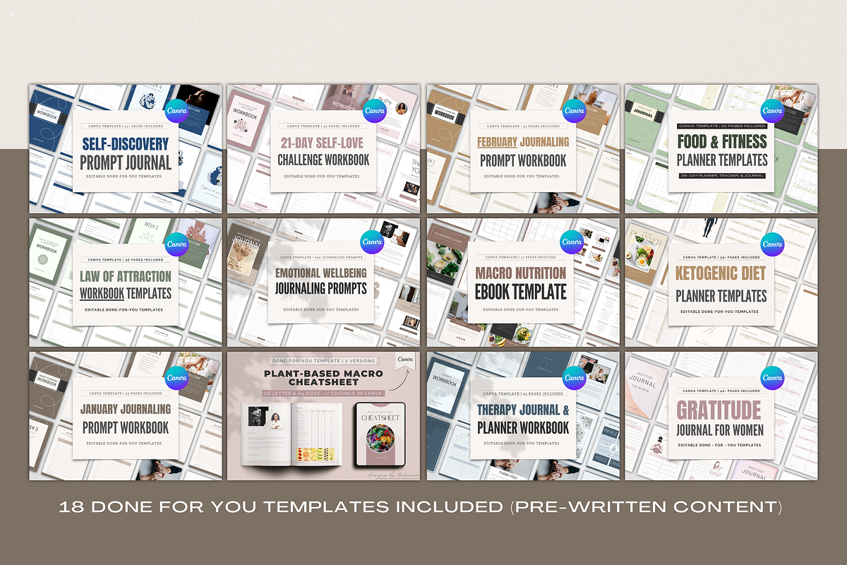 Canva Template Mega Bundle for Coach, a Brochure Template by Designs by ...