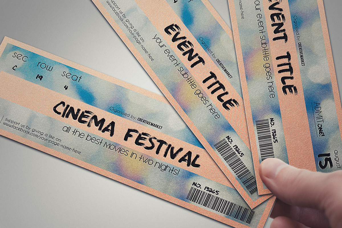 Multipurpose TICKET template, a Card Template by Tzochko