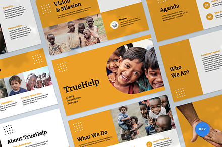 Charity PowerPoint Template | Presentation Templates ~ Creative Market