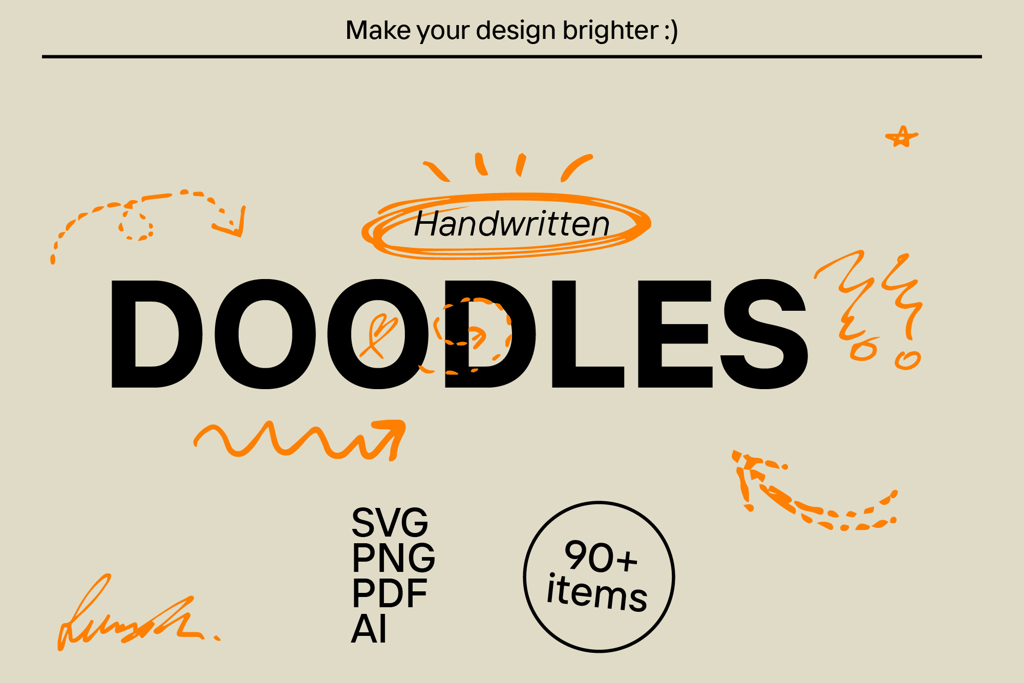 90+ Handwritten Doodles