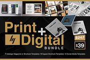Print and Digital Bundle | Templates & Themes ~ Creative Market