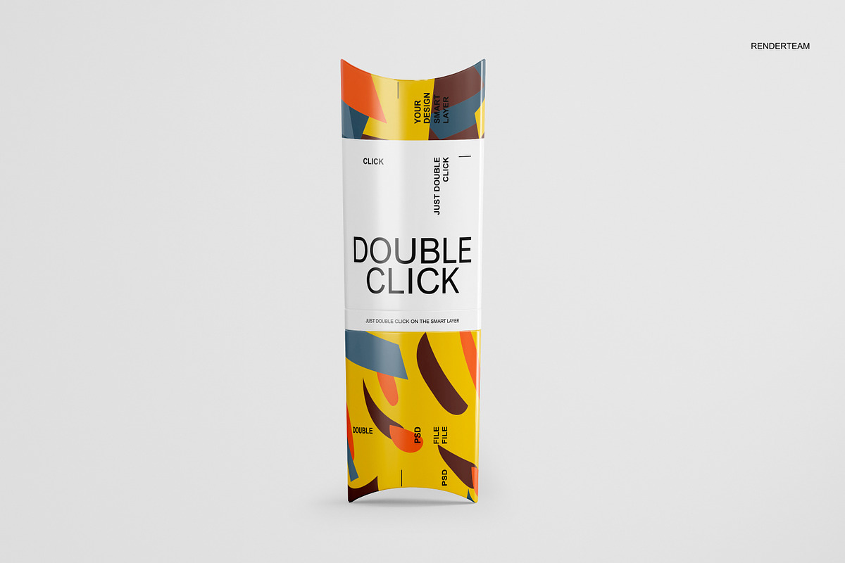 Wrap Roll Box Mockup (3 PSD)