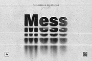 Messy Print Text & Logo Effect, a Layer Style Add-On by Design Squad
