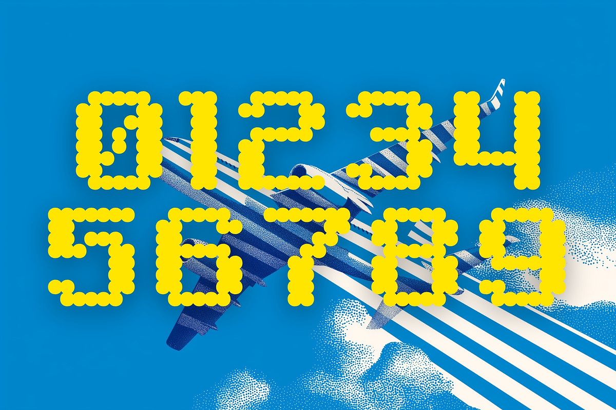 Opticode - LED Display Font, a Symbol Font by HipFonts