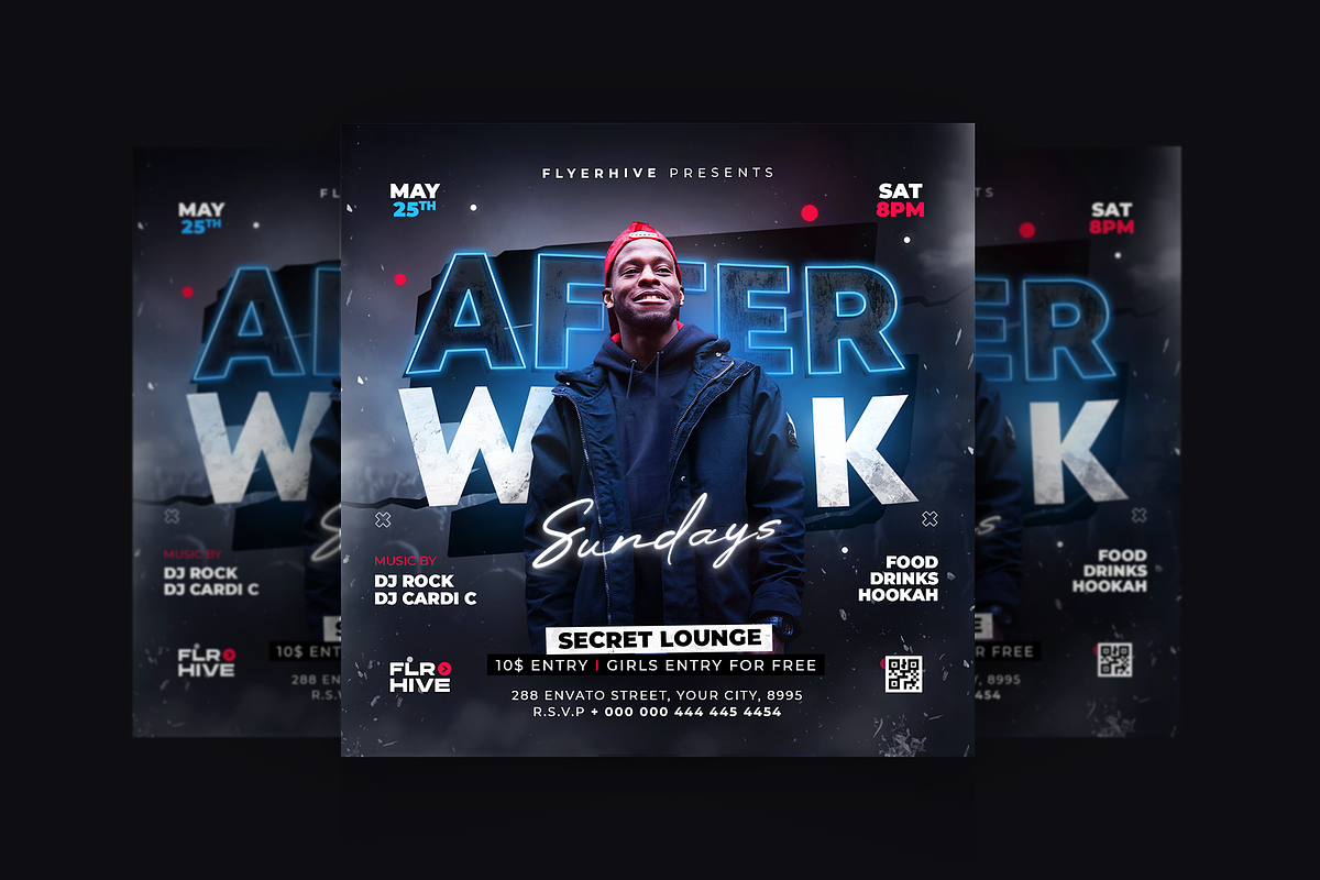Party Flyer Template, a Flyer Template by FLYERHIVE