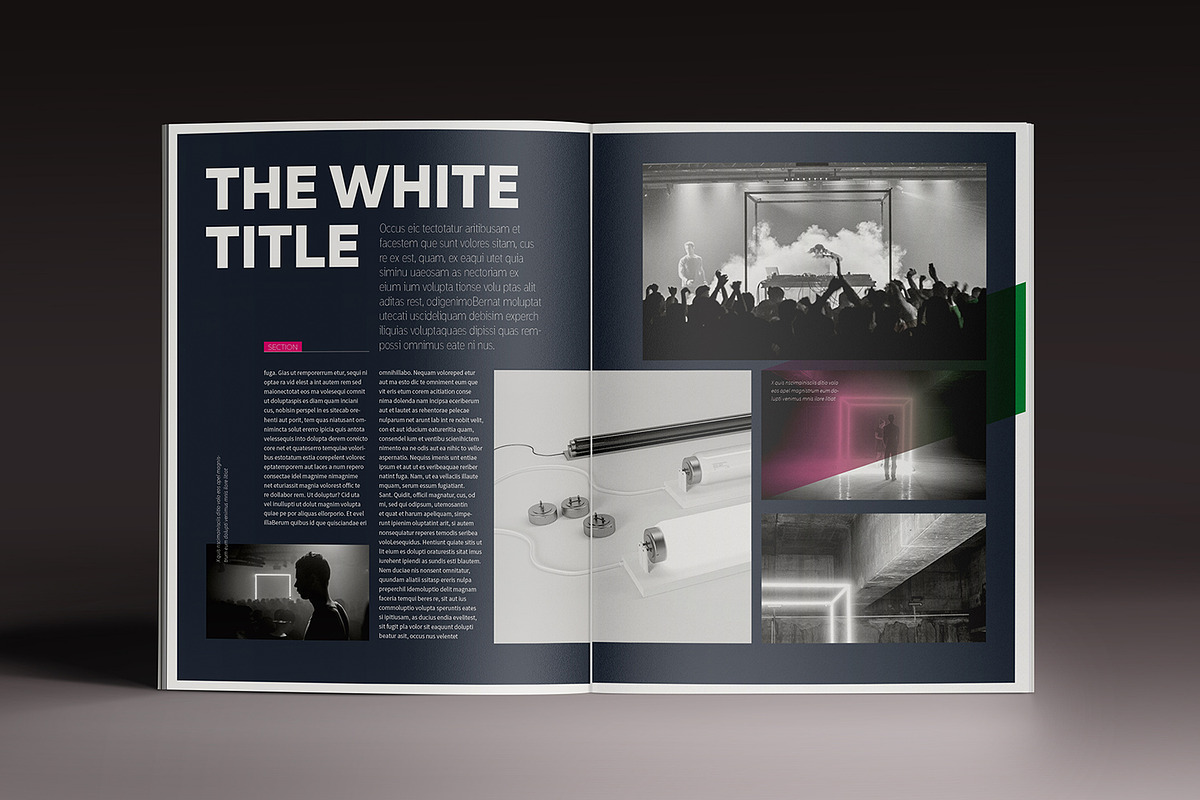 Gradient Magazine Indesign Template, a Magazine Template by Luuqas Design