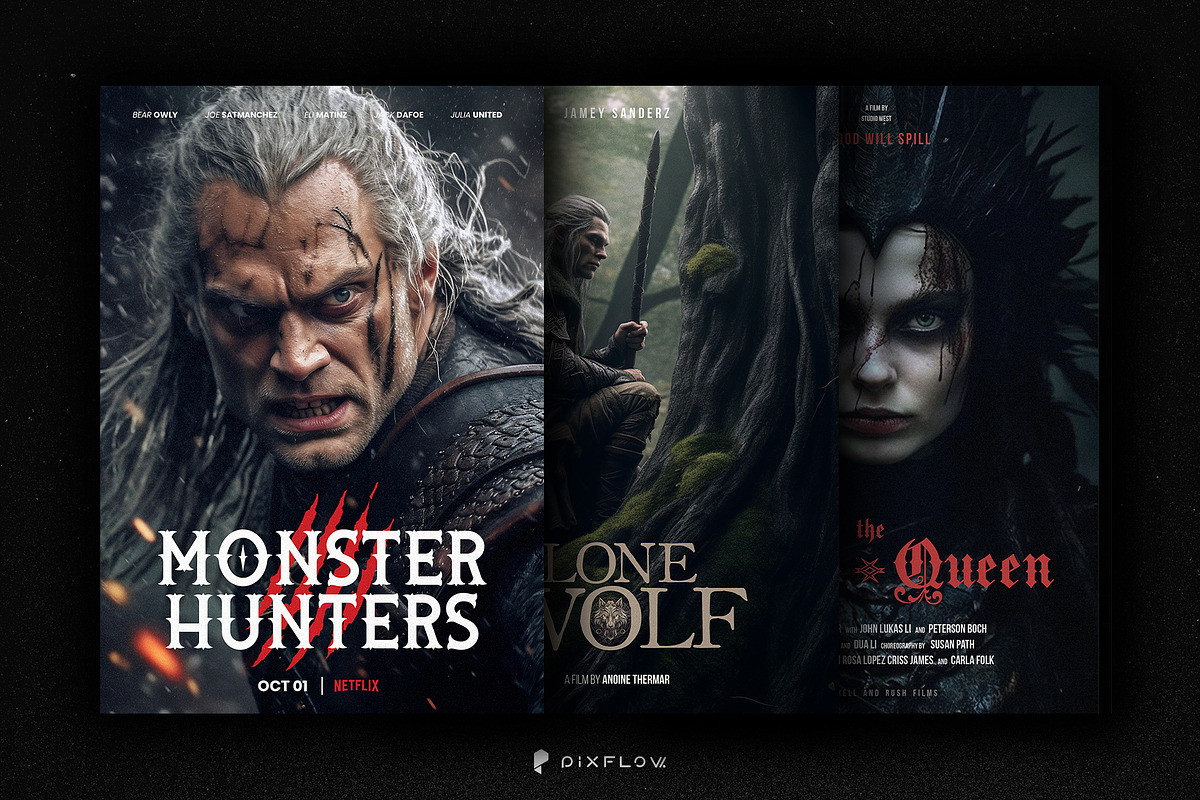 Cinematic Fantasy Posters, a Poster Template by Pixflow
