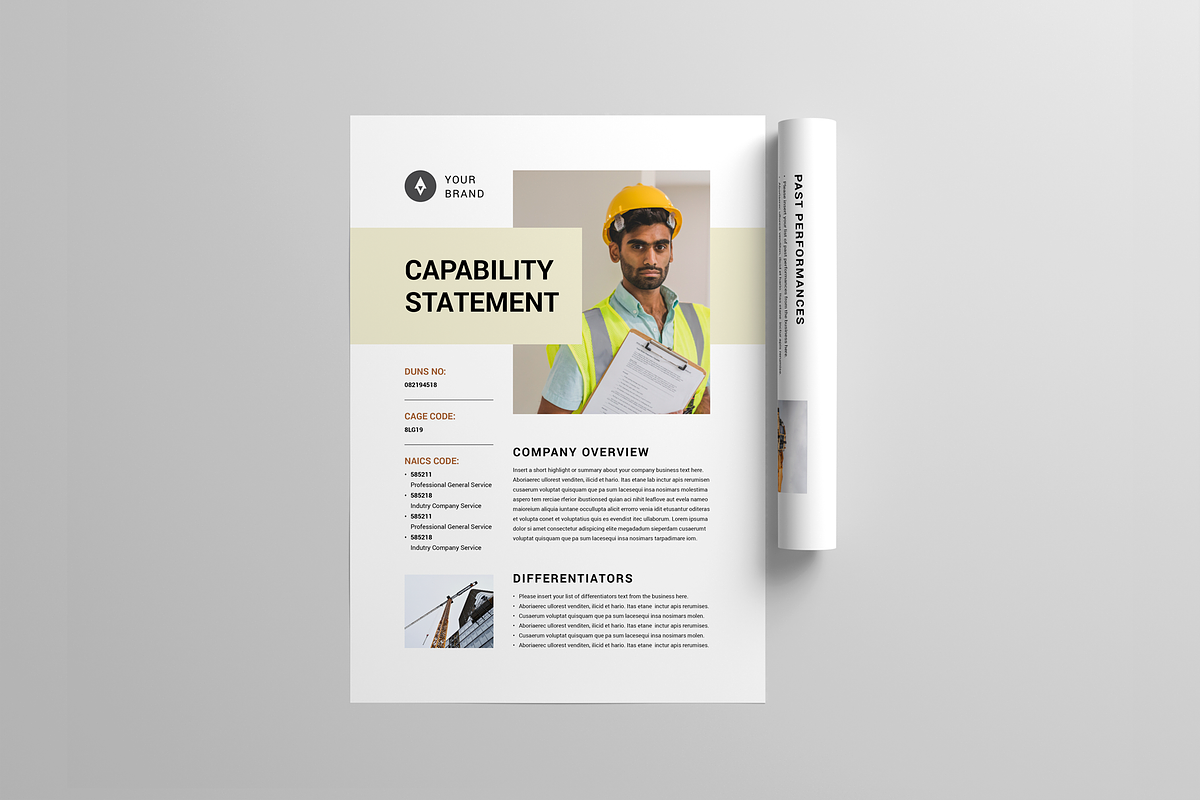 Company Capability Statement, a Flyer Template by Leaflove