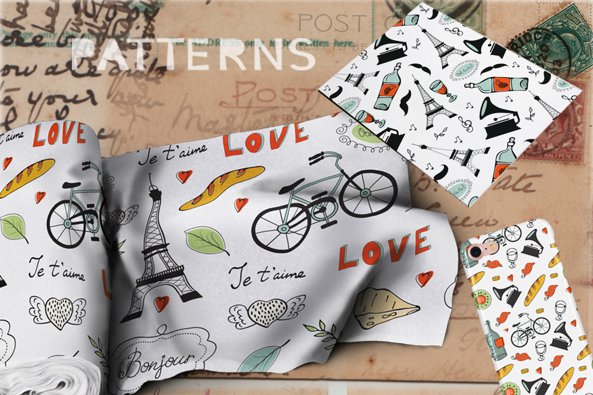 Paris patterns, an Illustration by Olillia