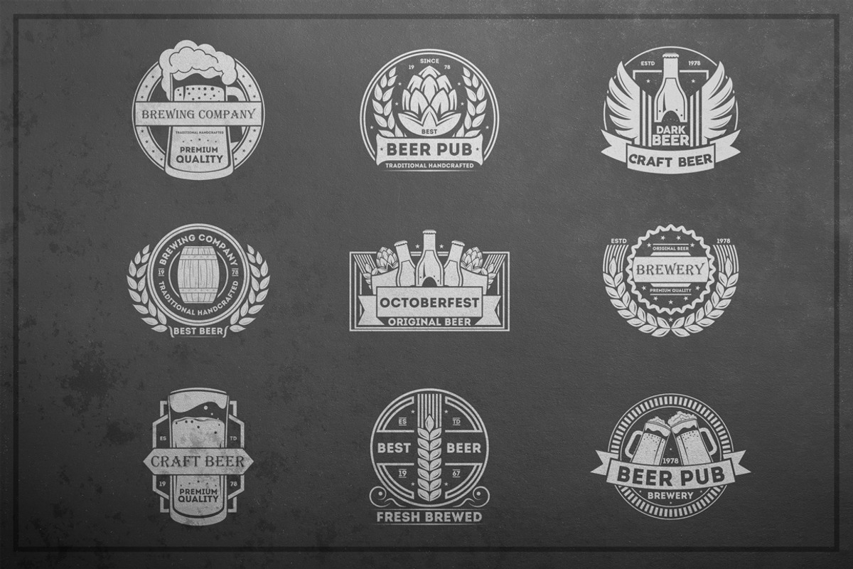 Beer logo kit, a Branding & Logo Template by Alfazet Chronicles