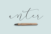 Anter Script, a Script Font by vuuuds