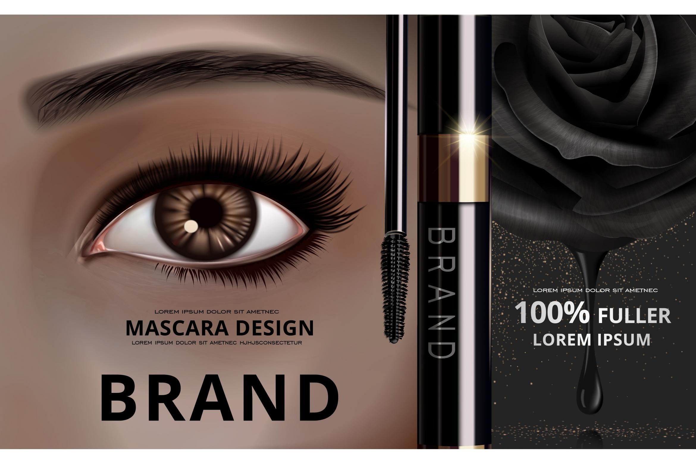 mascara design ad, an Illustration by TotallypicRF