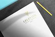 Letterpress logo mockup, a Product Mockup by lelevien