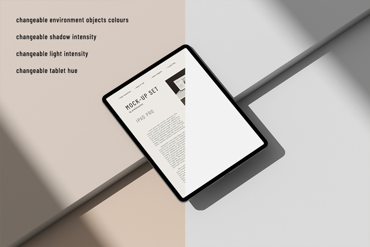 iPad Pro Mockup Set, an iPad Mockup by professorinc