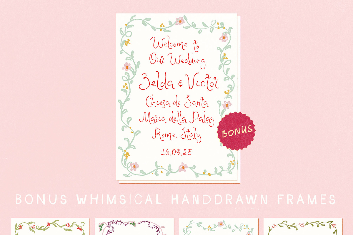 Whimsical Handwritten Font Bundle