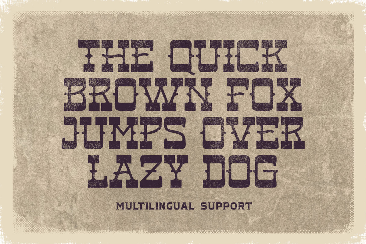 Voiger Western Slab Serif, a Slab Serif Font by Letterhend Studio