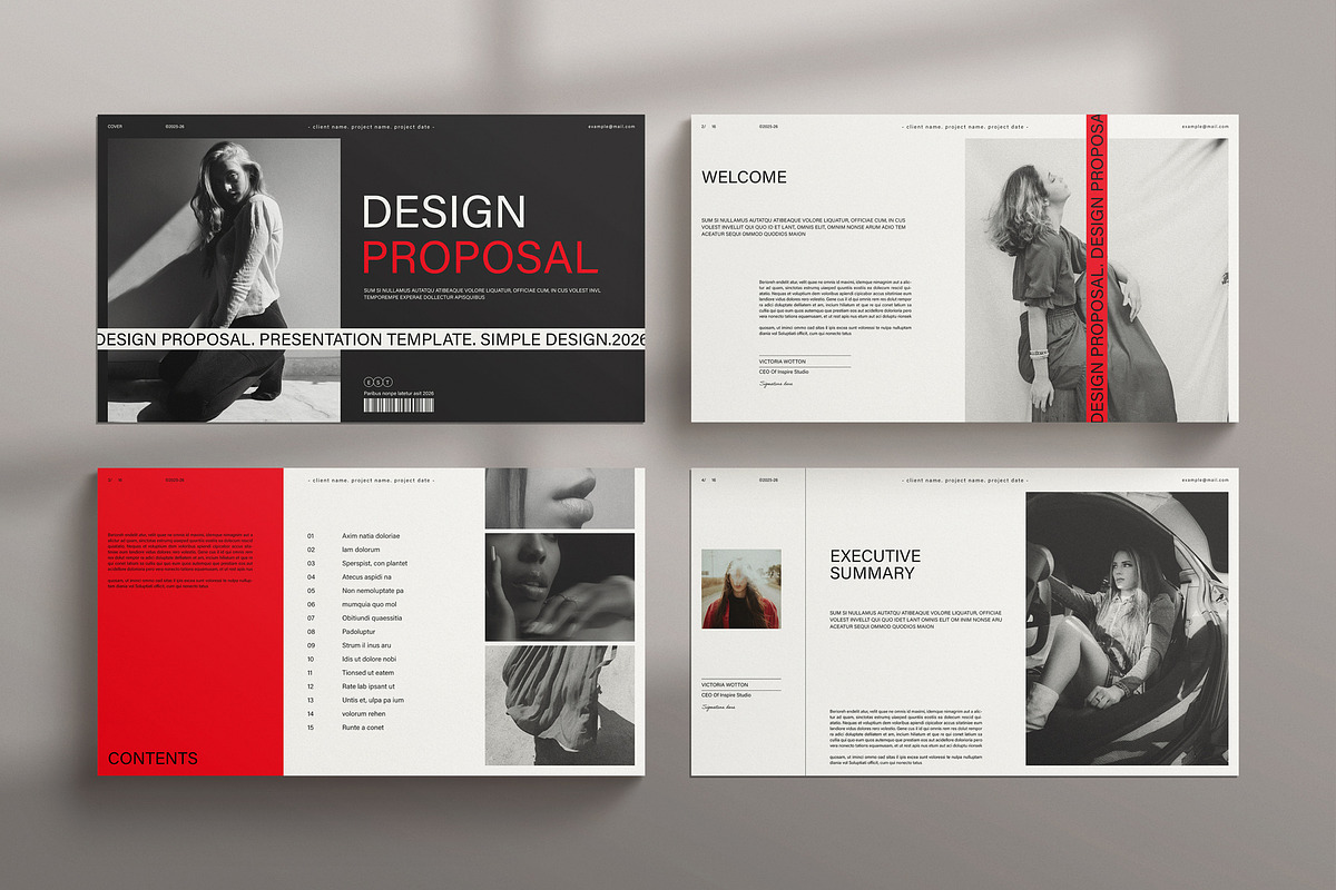 Design Proposal Presentation Design, a Presentation Template by ...