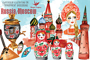 Moscow/ Russia illustrations, an Illustration by Winged Graphics