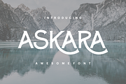 Askara Awesome Font, a Serif Font by zerologicstudio