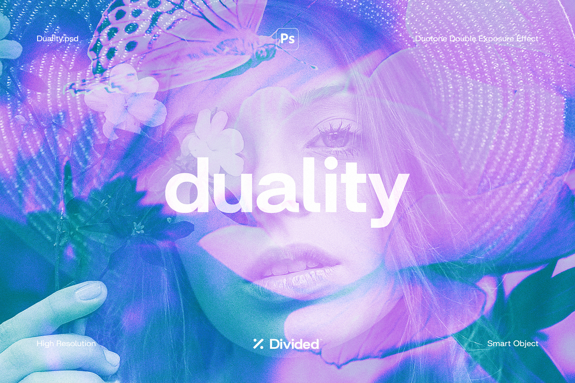 Duality Double Exposure Effect, a Graphic by Divided.co