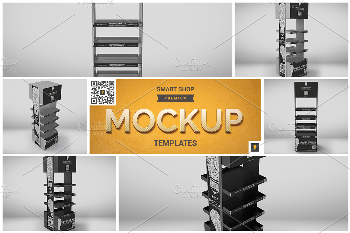Promotional Store Shelf Stand Mockup, a Product Mockup by Shocky Design ...