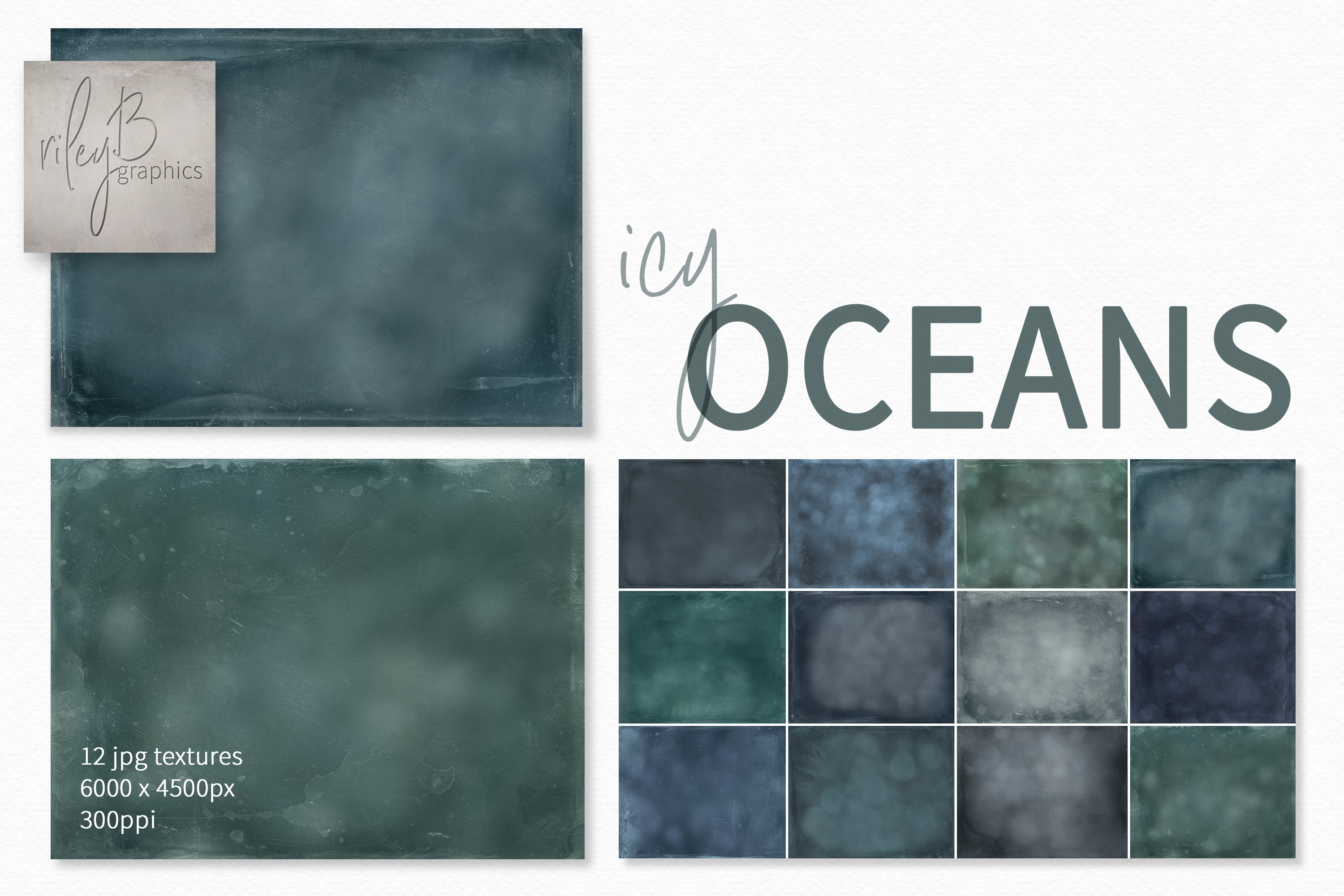 Icy Ocean Textures, a Texture Graphic by rileyBgraphics