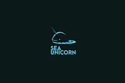 Sea Unicorn Logo Template, a Branding & Logo Template by Kreasi Malam ...