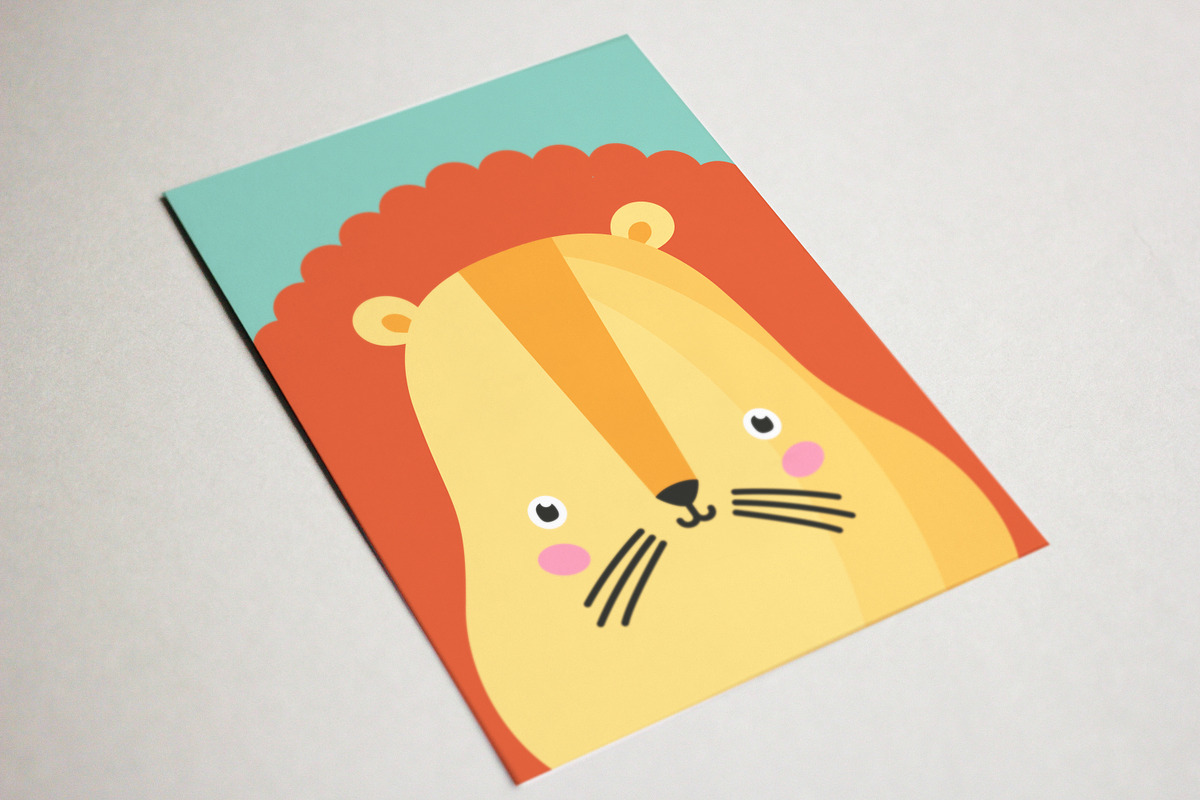 Cute animals card set, an Animal Illustration by Good Studio