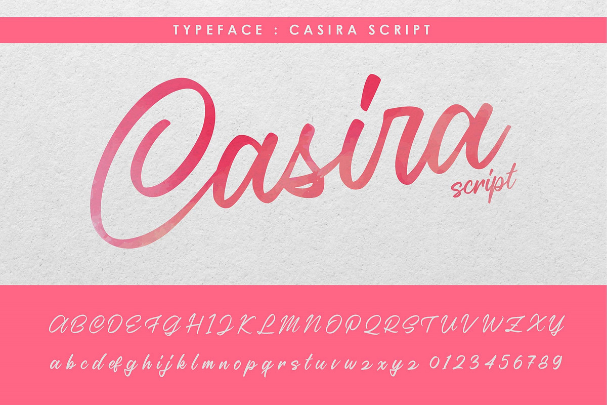 Casira Script, a Script Font by Flat Icons | Creative Market