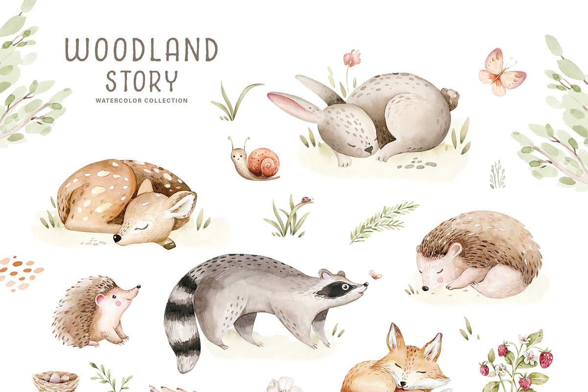 Woodland Story, an Animal Illustration by Peace ART