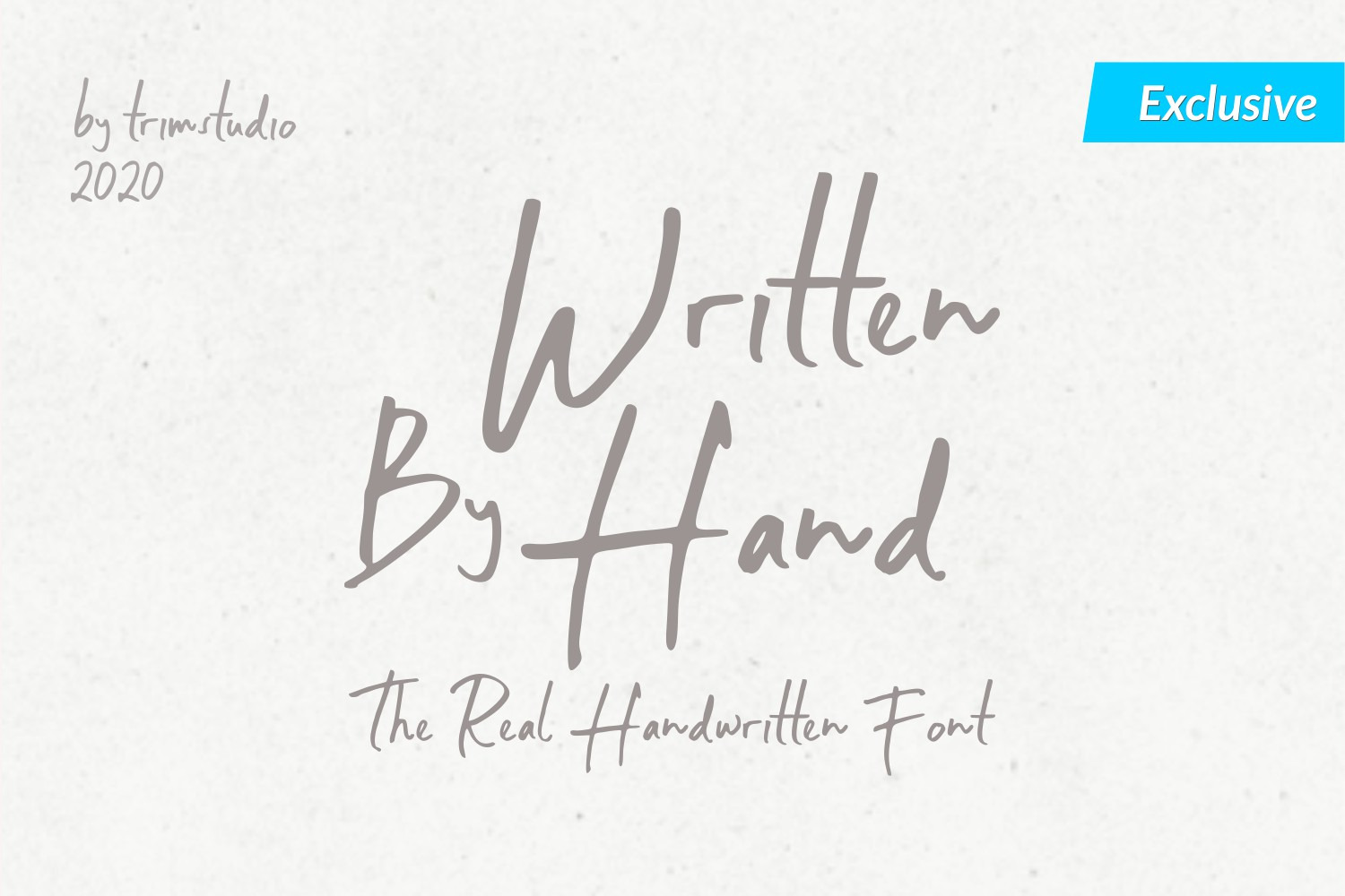 Written By Hand Font - The Real Handwritten Signature Font