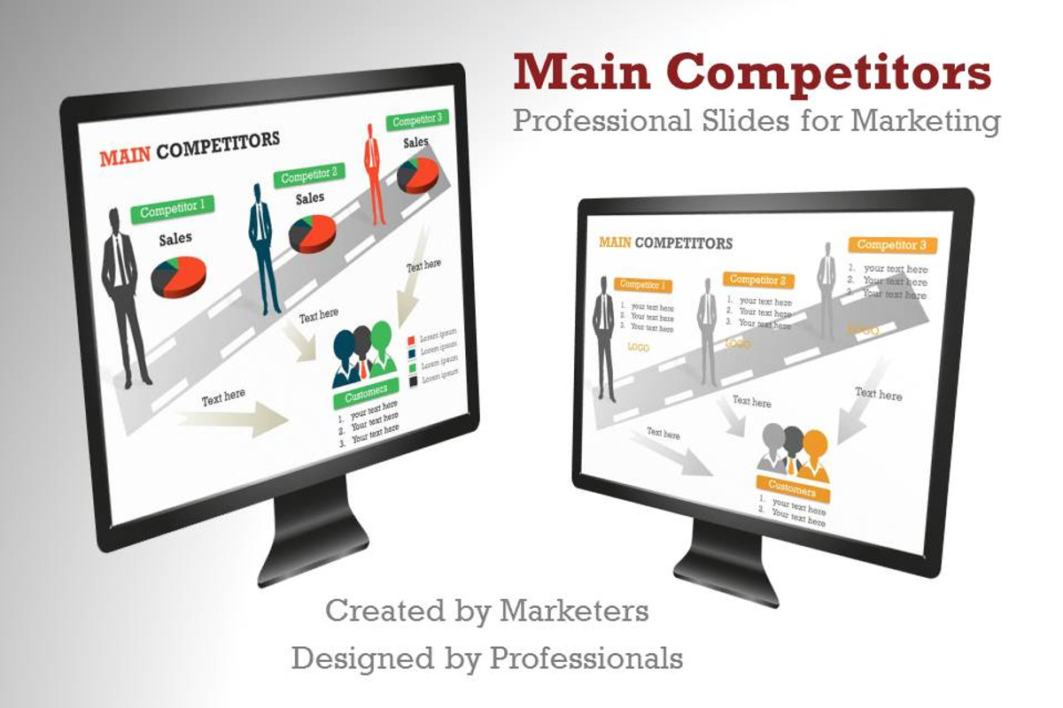 Main Competitors PowerPoint Template, a Presentation Template by Yes ...
