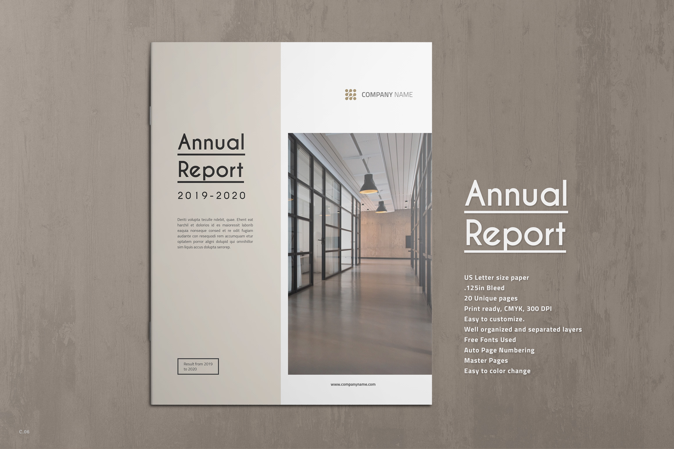 Annual Report Template, a Brochure Template by ThemeDevisers