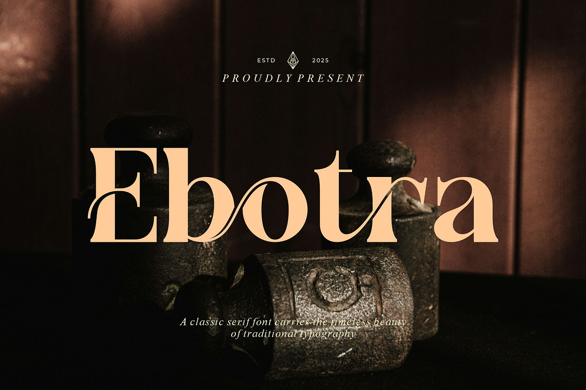 Ebotra || Modern Classy Serif Font, a Serif Font by Ermedia Studio