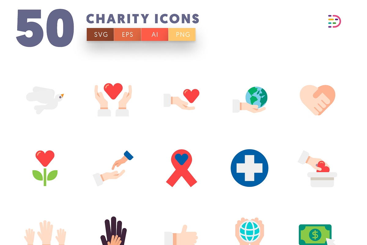 Charity Icons | Download SVG, PNG, EPS Icons