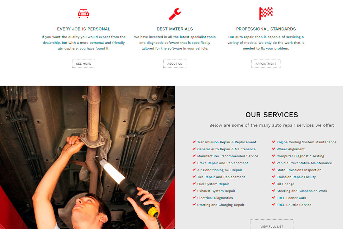 Mechanic Auto Repair WordPress Theme