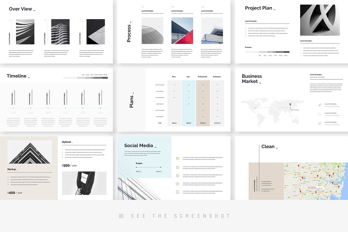 Clean Google Slides Template, a Presentation Template by TemplatesForest