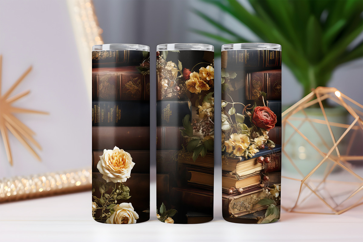 Vintage Floral Library | Creative Market