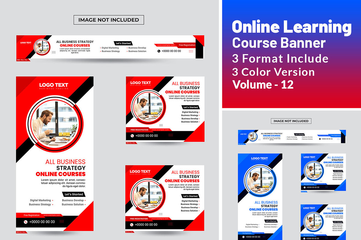 Online Business Courses Banner, a Social Media Template by MRI STUDIO ...