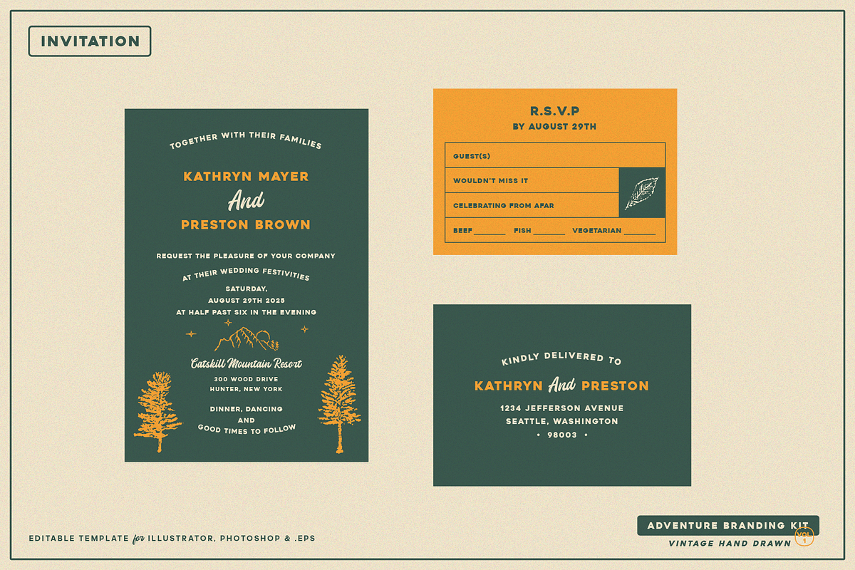 Adventure Branding Kit, a Branding & Logo Template by Refolve Design
