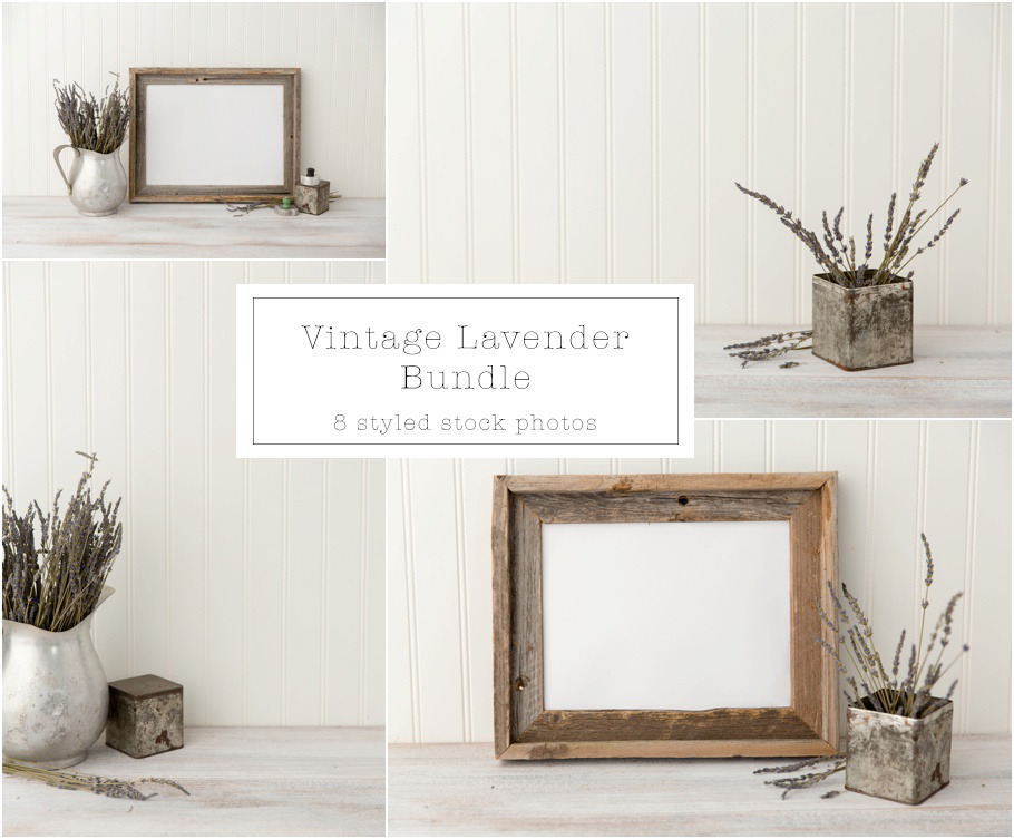 Vintage Lavender Styled Mock Up, a Household Mockup by Susie Design Co