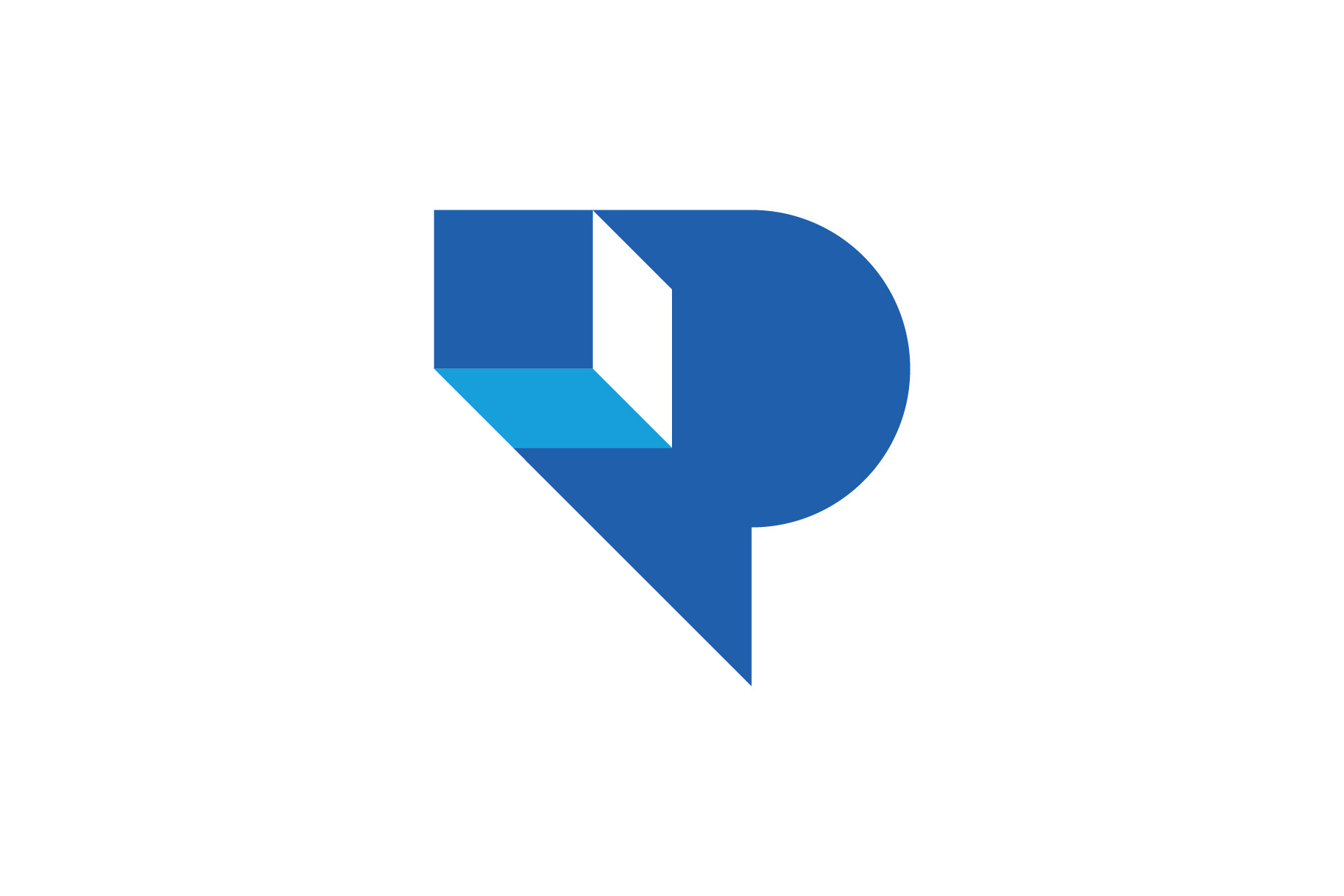 package delivery letter P box logo. | Branding & Logo Templates ...