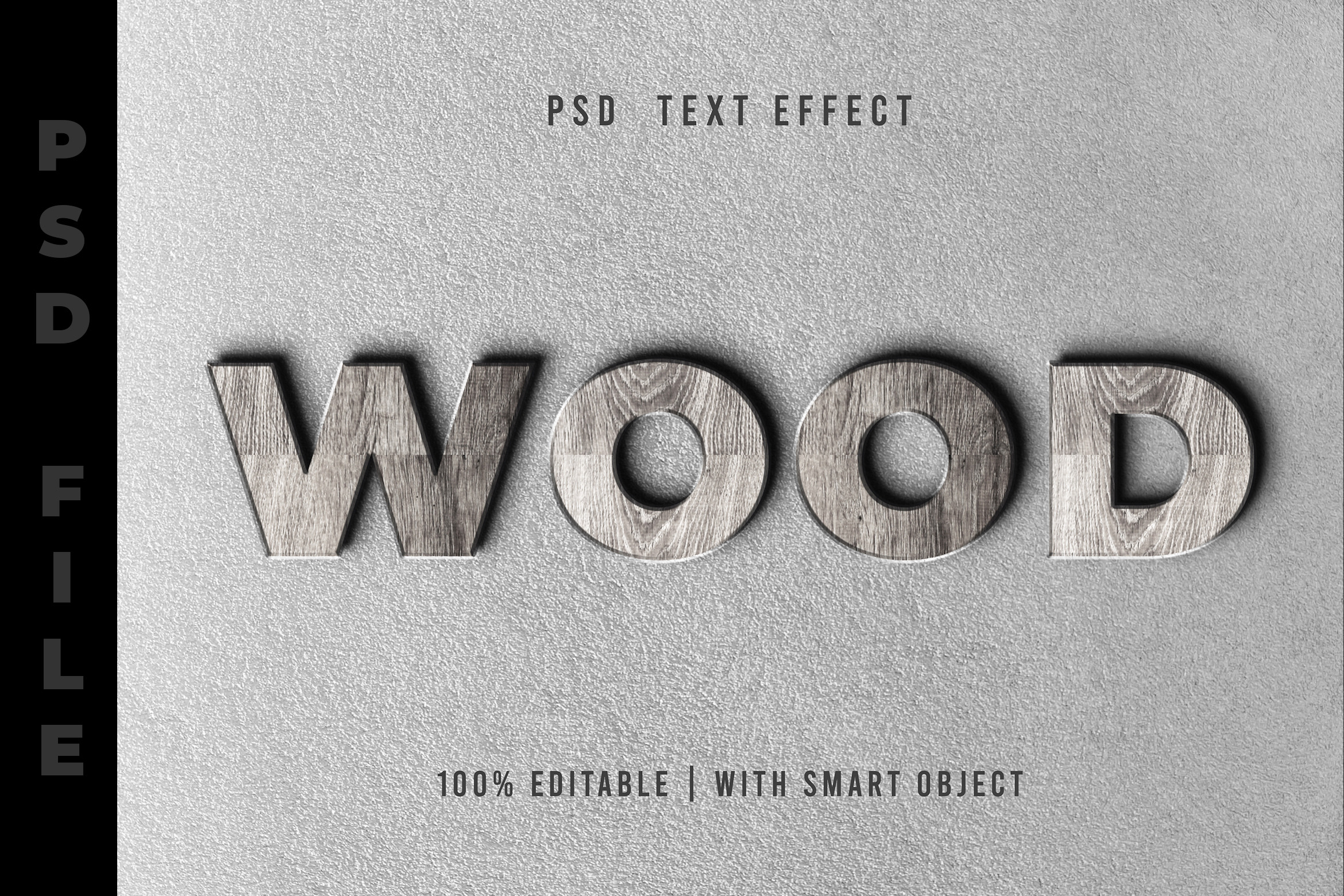 Wood PSD Text Effect, a Layer Style Add-On by Modaldesain