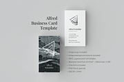 Alfred. Business Card Template, a Business Card Template by le-genda